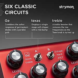 Strymon Sunset Dual Overdrive and Boost Guitar Effects Pedal for Electric and Acoustic Guitar, Synths and Keyboards