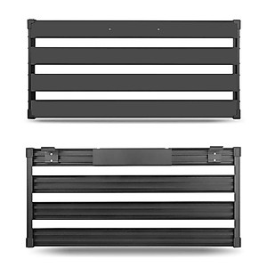 SOYAN Extra Large Guitar Pedal Board 25.6" x11.9" with Power Supply and DI Box, Carry Bag Included (L-26P)