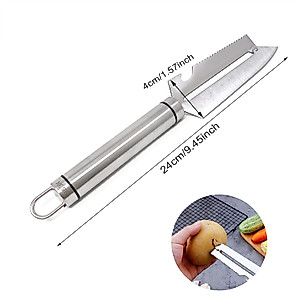 Honbay 1PCS Multifunctional Stainless Steel Knife for Home Kitchen (9.45")