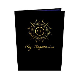 Lovepop Zodiac Sagittarius Birthday Pop-Up Card, 5 x 7” – Zodiac Birthday Card for Her– 3D Pop-Up Greeting Card – Horoscope Sign Sagittarius