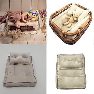 YEPTAME Newborn Photography Props Mini Pillows Baby Pillow for Newborn Photoshoot Posing Pillow Baby Bed Mattress Infant Basket Filler