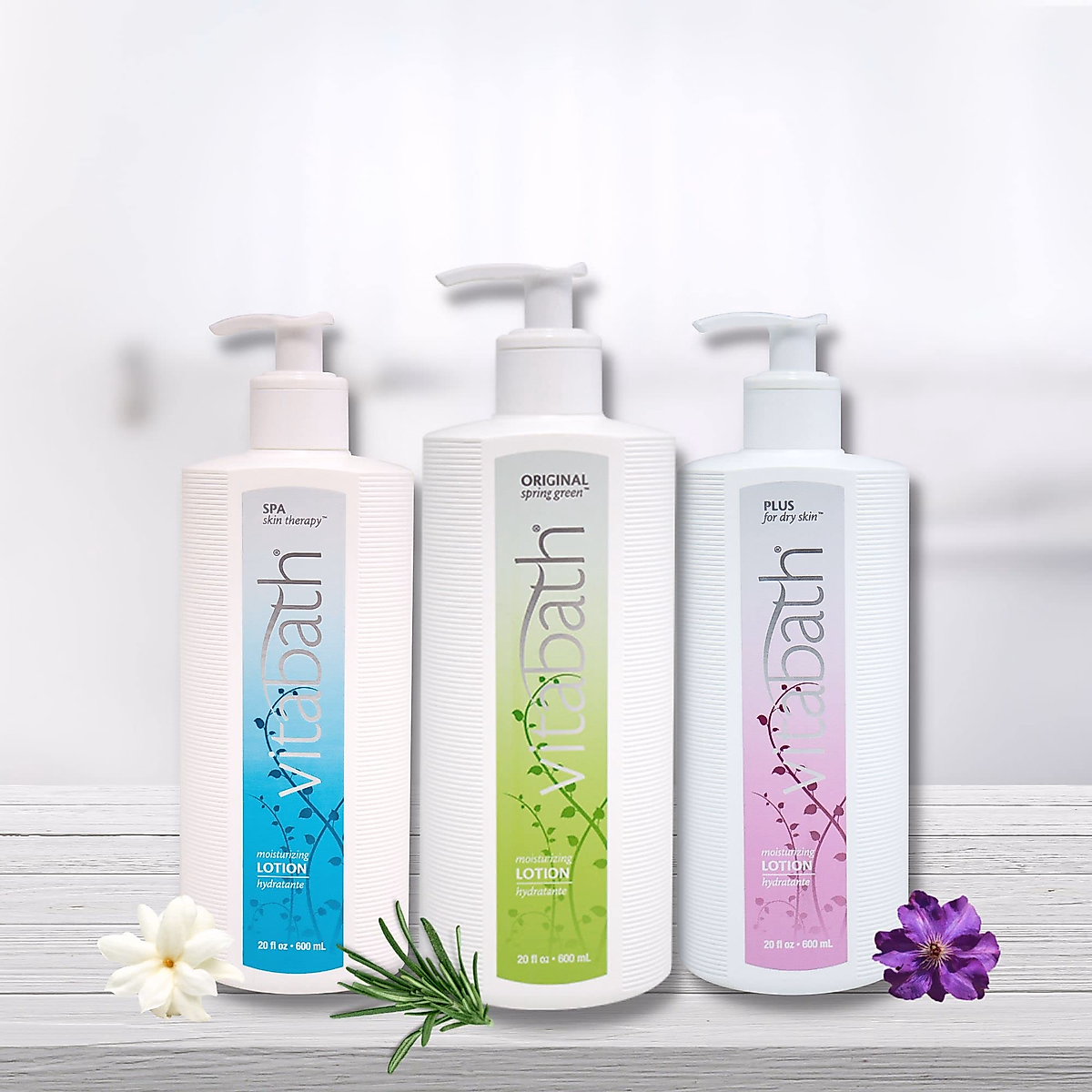 Vitabath Original Spring Green Moisturizing Body Lotion Replenishing Botanicals, Aloe & Shea Butter Deeply Hydrate Dry Skin Revive For Women & Men - Cruelty-Free, Paraben-Free - 20 oz