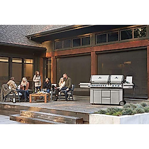 Napoleon PRO825RSBIPSS-3 Prestige PRO 825 RSBI Propane Gas Grill, sq.in. + Infrared Rear & Bottom Range Burner, Stainless Steel