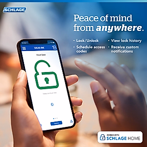 Schlage Encode Smart WiFi Deadbolt with Century Trim In Aged Bronze