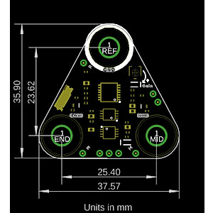 MyoWare 2.0 Muscle Sensor-Compatible with Arduino- All-in-one electromyography (EMG) sensor from Advancer Technologies -Measure muscle activity by detecting its electric potential-Keyed Snap Connector