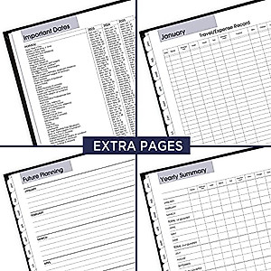 AT-A-GLANCE 2023 Monthly Planner, DayMinder, 7" x 8-1/2", Medium, Monthly Tabs, Hardcover, Black (G400H00)