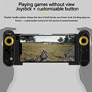 ipega PG-9167 Mobile Game Controller, With Stretchable Wireless 4.0 Smart PUBG Gamepad Controller for Samsung Galaxy S10/S10+ /S21 S22+5G/Huawei Mate40 Pro P40 P30 Android Mobile Smartphone Tablet