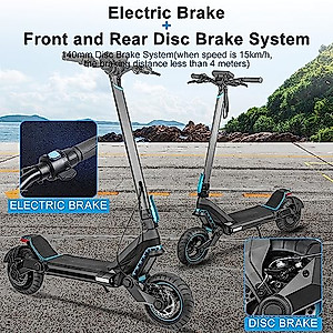 Electric Scooter Adults 1200w up to 30 MPH & 35 Miles, Dual Disk Brake System, Shock Absorption & HD LCD Touch Screen, 10" Off-Road Tires Sport E Scooter
