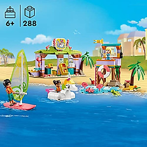 LEGO Friends Surfer Beach Fun 41710 Building Toy Set for Girls, Boys, and Kids Ages 6+ (288 Pieces)