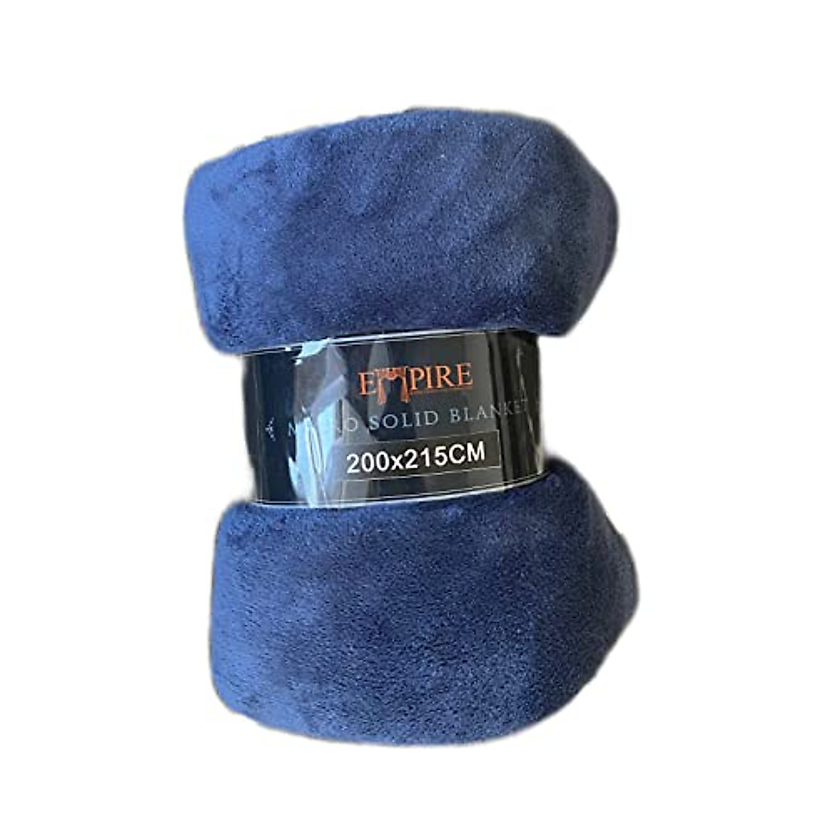 Empire Home Fashi Beautiful Light Soft Throw Blanket - 15 Solid Colors - All Bed Sizes (Throw (50 x 60), Navy)