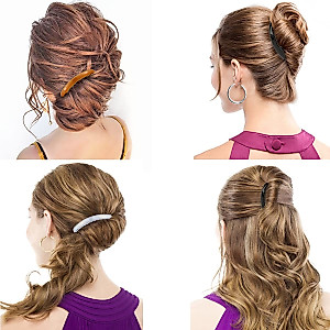 24 Pieces Hair Side Combs French Twist Hair Combs Lightweight Plastic 25/29 Teeth Comb for Women Girls Hairstyle Accessories(25 teeth, 29 teeth)