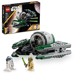 LEGO Star Wars: The Clone Wars Yoda’s Jedi Starfighter 75360 Star Wars Collectible for Kids Featuring Master Yoda Figure with Lightsaber Toy, Birthday Gift for 8 Year Olds or any Fan of The Clone Wars