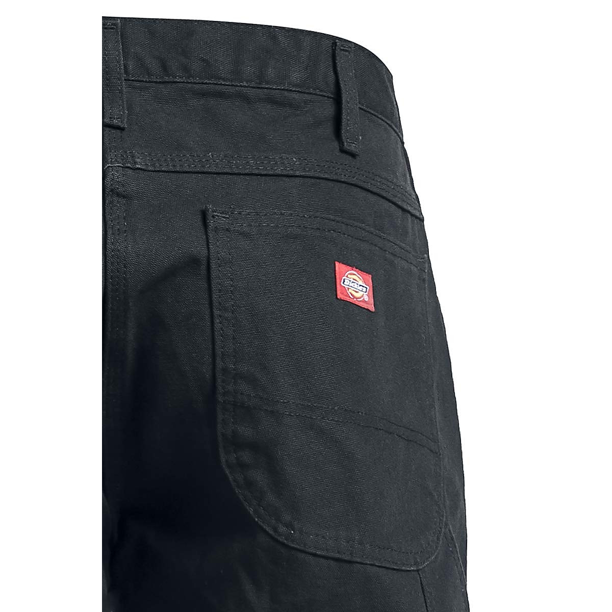Dickies Men's Relaxed Fit Straight-Leg Duck Carpenter Jean, Black, 34W x 30L