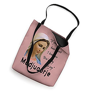 Our Lady Queen Of Peace Virgin Mary Totus Tuus Medjugorje Tote Bag