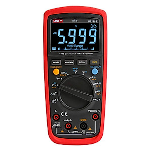 UNI-T True RMS Digital Multimeter UT139S, Auto/Manual Range 6000 Counts NCV LPF/LoZ (ACV) Analog Bar Bandwidth Measures AC DC Voltage AC DC Current Resistance Capacitance Frequency Temperature Duty Cy