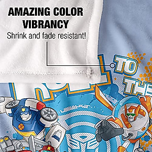 Transformers Roll to The Rescue Silky Touch Super Soft Throw Blanket 50" x 60"