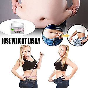 Asdf586io Fat Burning Slimming Cream for Belly and Body, Figure Shaping Body Scrubs for Fitness, Lose Weight, Promote Abdominal Fat Burning White 20g