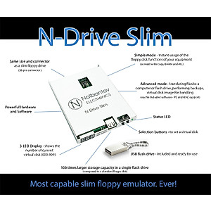 Floppy Disk USB Emulator Nalbantov N-Drive Slim for E-mu E4K + OS v3.00 Emu E4K