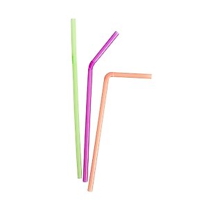 Evriholder Flexi Neon 100pk Bendy Straws, Standard