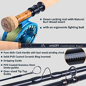 Maxcatch Competition InTouch Nymph Fly Rod for Euro nymphing Fly Fishing (10ft 2wt 4sec)