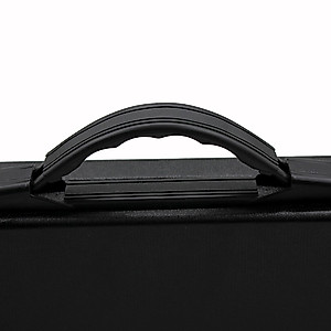 Andoer Portable Gig Bag Box Leather for Western Concert Flute with Buckle Foam Cotton Padded