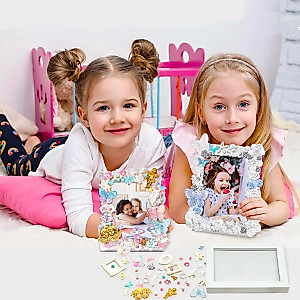 DOUXFUN DIY Picture Frame Craft Kits, Arts and Crafts Activity Kit for Kids Ages 5-12+, Party Games Easter Christmas Birthday Gift for Boys Girls Adult, Pack of 2