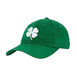 Shamrock-Baseball-Cap for Womens St.Patrick's Day Irish 4-Leaf-Clover-Baseball-Hat for Unisex Adjustable-Track-Hat