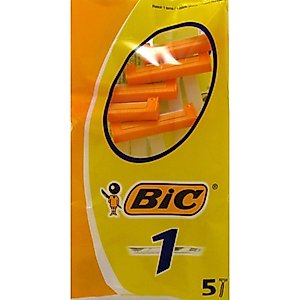 Bic Razors 5 Count Normal Skin Single Blade (12 Pieces)