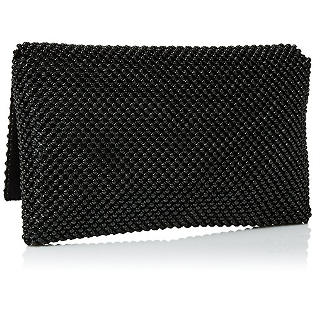 Jessica McClintock womens Trina Mesh Clutch evening handbags, Black, One Size US