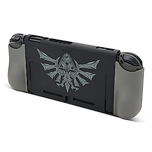 PowerA Console Shield for Nintendo Switch - Silver Hyrule Crest, Nintendo Switch, Protective Case, Gaming Case, Grip, Console Case, Accessories Storage, Officially Licensed