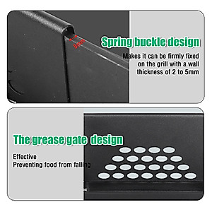 Upgrade Blackstone Grease Catcher - Rear Drainage Funnel for Blackstone Griddle - 17", 22", 28", 36" Sizes