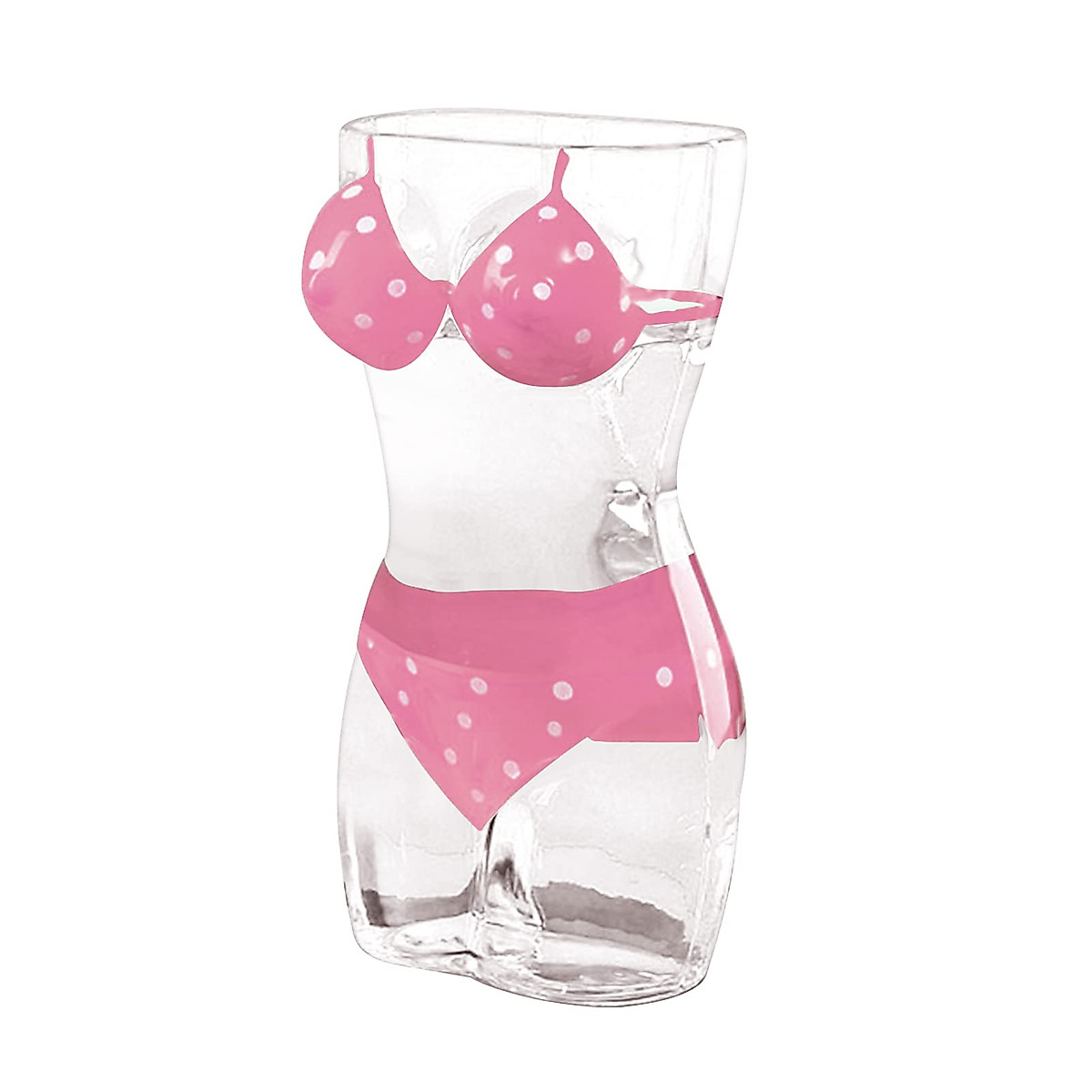TAXXII Women Body Shape Wine Glasses, Bikini Drinking Glass, Transparent Cocktail Shaker Shot Glass, Beer Goblet Wine Cocktail Juice Glass for Bars, Night Clubs, Hotels, Party(Pink 60ml)