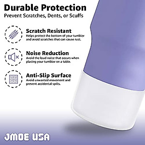 Jmoe USA Silicone Sleeve for Owala 40oz Tumbler | Fits Handle Tumbler Only | Anti-Slip Boot | Protects Against Dents & Scratches | Protector for Bottom of Cup | Made of Durable BPA Free Silicone