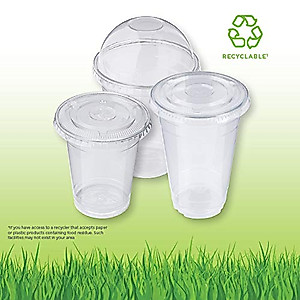 Georgia-Pacific Dixie Dome Lid for 14 oz. to 24 oz. PETE Cold Cups by GP PRO (Georgia-Pacific): Clear: DL1424PET: 1:000 Count (100 Lids Per Sleeve: 10 Sleeves Per Case)