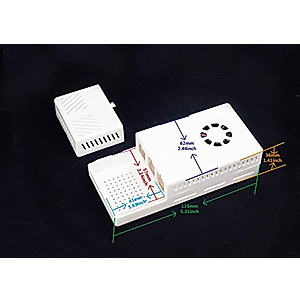 SummitLink Tinted Case with Fan for ADS-B Raspberry Pi Stratux DIY Kit, Matte Finish Tool Free Assembly (Does not fit AHRS)