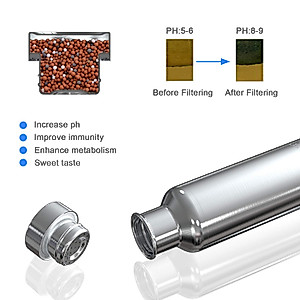 20oz Stainless Steel Water Bottle,Sports Water Bottle,Water Filter Bottle Make Alkaline Ionized Water,Excellent Taste, Double Wall Vacuum Insulated Cold,for outdoor sport,travel(sliver)