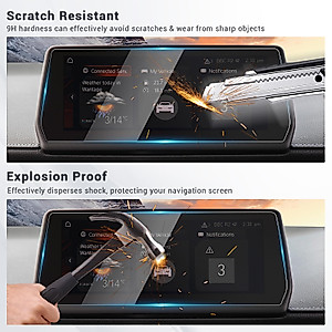 YEE PIN Supra Screen Protector for Toyota Supra GR A90 A91 MK5 2019-2024 MK5 Supra Screen Protector Tempered Glass HD Clear 8.8In