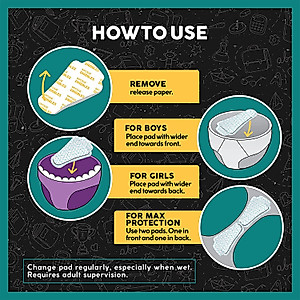 Sposie Diaper Booster Pads - Underwear and Diaper Liners for Potty Training, Potty Training Underwear Inserts and Incontinence Underwear Liners