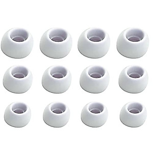 Silicone Ear Tips Replacement for Galaxy Buds Pro , JNSA Replacement Earbuds Tips Compatible with Galaxy Buds Pro Earbuds 6 Pairs SML Silver (GBP8PW)