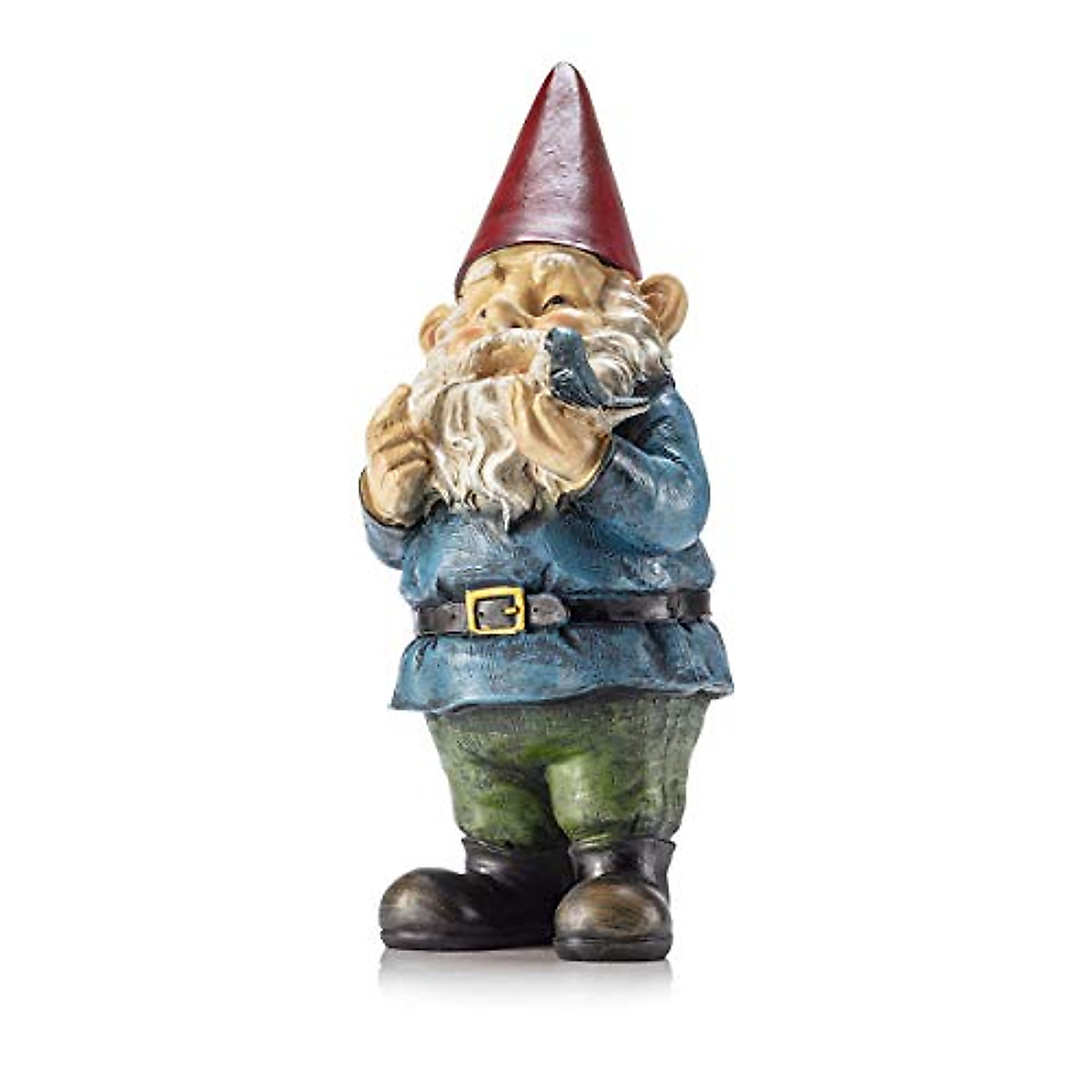 Garden Gnome Holding Bird