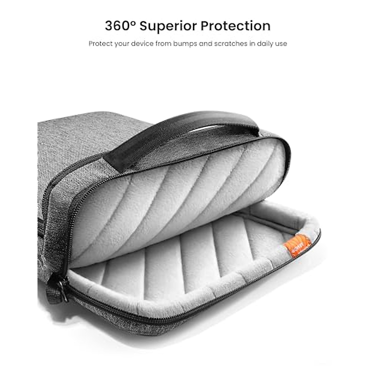 tomtoc 360 Protective Laptop Shoulder Bag for 16-inch MacBook Pro M4/M3/M2/M1 Pro/Max A3403 A3186 A2991 A2780 2024-2019, 15-inch MacBook Air M3/M2, Water-resistant Laptop Case for Dell XPS 15