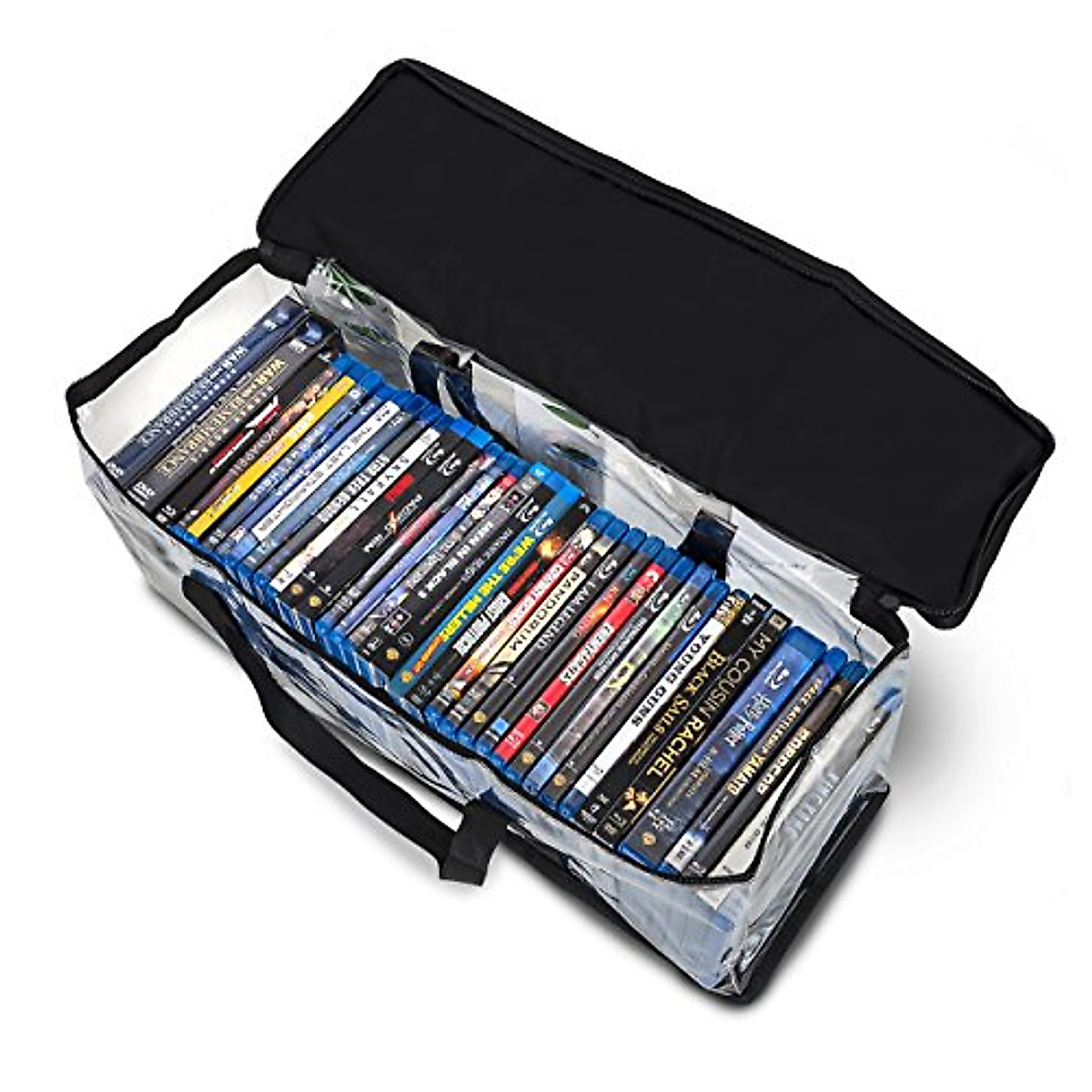 Besti Home DVD Storage Bags (2-Pack) Holds 80 Total Movies or Video Games, Blu-ray, | Convenient Travel Case for Media | Stackable, Easy to Carry