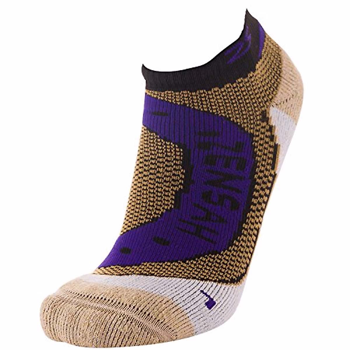 Zensah Copper Lightweight Running Socks, Small, Purple