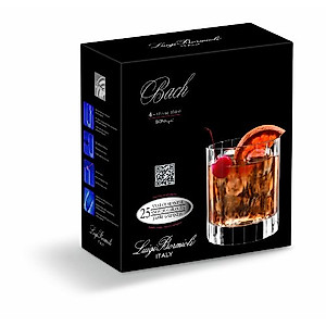 Luigi Bormioli Bach 16.25 oz. Beverage/Hiball/Glass, Set of 4, 4 Count (Pack of 1), Clear