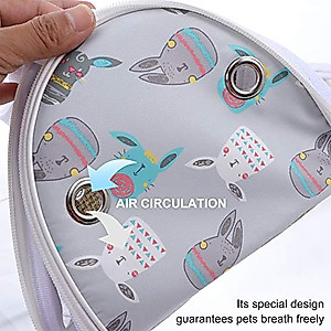 iplusmile 2pcsbag Pig Glider for Strap Pet Bag Outgoing Travel Portable Gray Gerbil Outdoor Sugar Hedgehog Hamster Bags Adjustable Guinea Carrier Breathable Animals Animal Rat with Back S