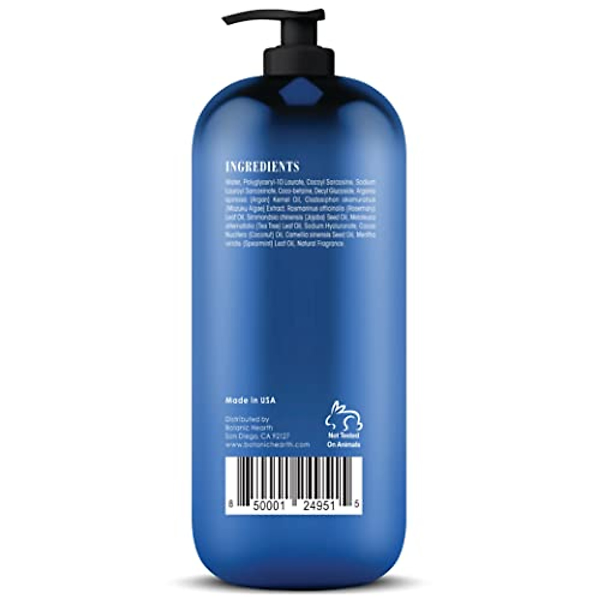 Botanic Hearth Tea Tree Face Wash with Mint - Acne Fighting, Therapeutic, Hydrating Liquid Face Soap with Pure Tea Tree Oil - for Women and Men, Paraben Free, Fights Acne - 16 fl oz