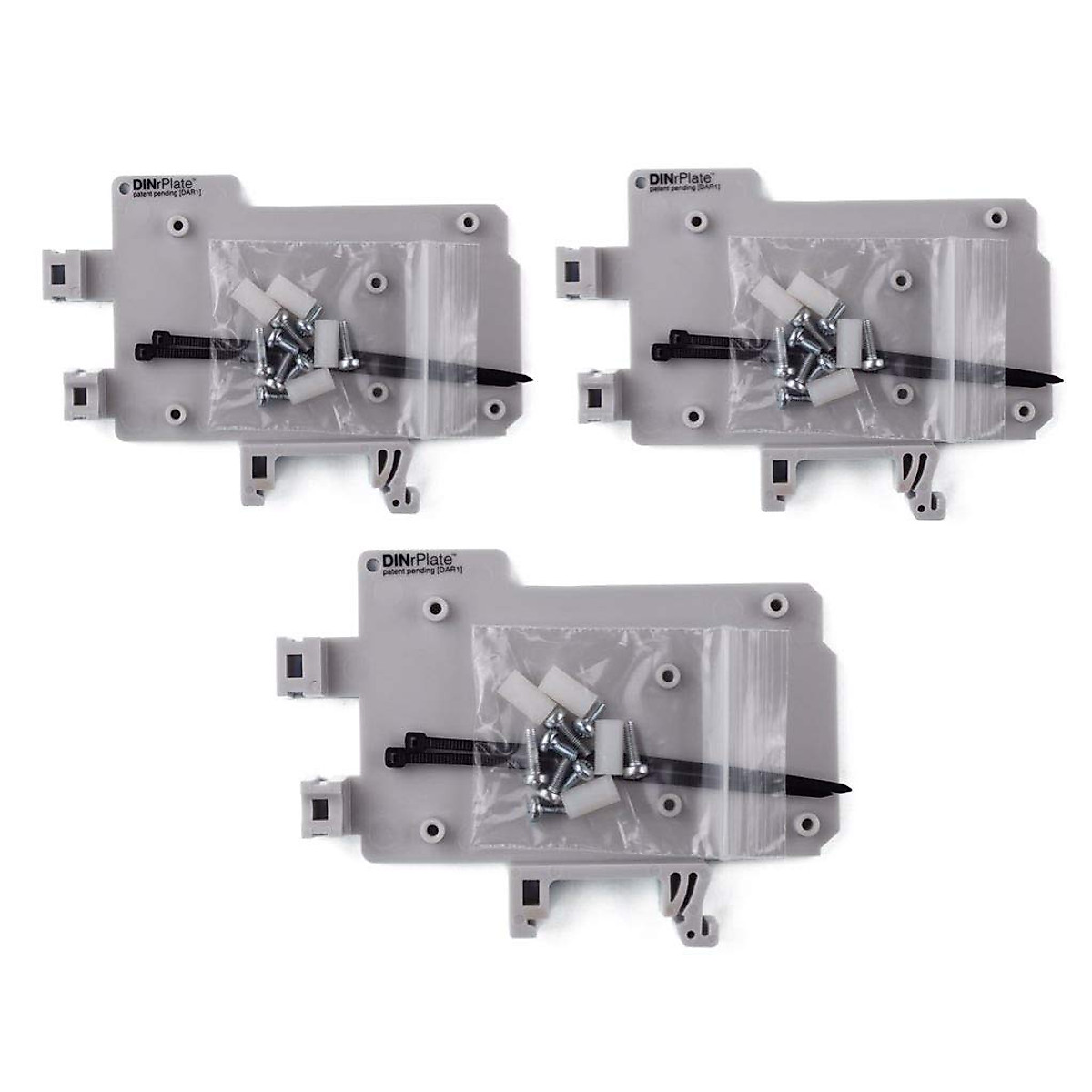 DIN Rail Mount for Arduino UNO/Mega (3-Pack)