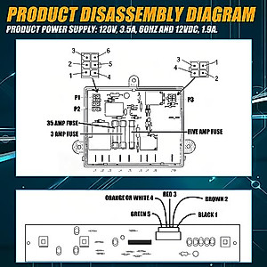 Upgraded 3316348.900 Rv Refrigerator/Fridge Power Module Board Circuit/Control Board Compatible With Dometic DM2652 DM2662 RM2652 DM2663 DM2852 DM2862 RM2454 RM2551 etc Replaces 3316348.000