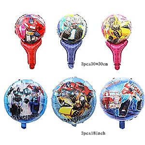 12 pcs Transformers Birthday party balloon，54*73 centimeter Transformers aluminum foil balloon，Used for baby shower, gender reveal party decoration.
