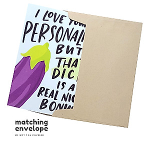 Sleazy Greetings Funny Valentines Day Cards For Him | Birthday Card For Men | Real Nice Bonus | Naughty Anniversary Cards For Husband